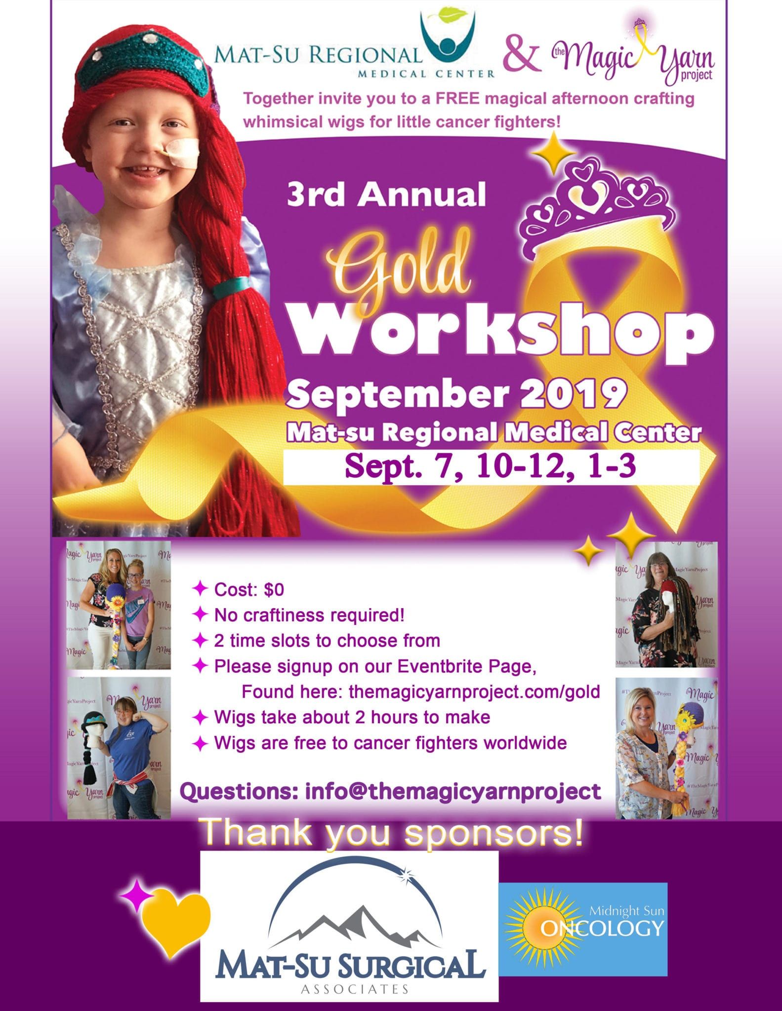 Magic Yarn Project Gold Workshop » Palmer General Surgeon | Mat-Su ...